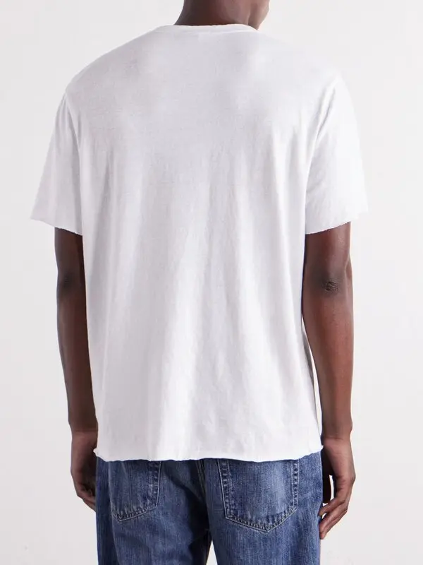 JAMES PERSE Slub Cotton-jersey T-shirt - White