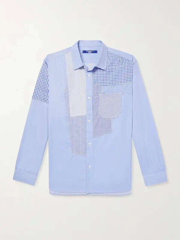 Junya Watanabe Patchwork Cotton-poplin Shirt