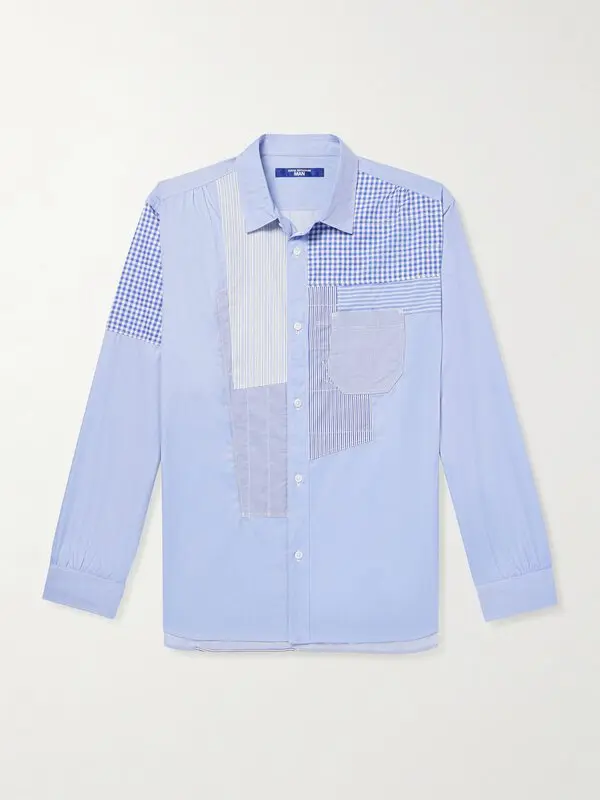 Junya Watanabe Patchwork Cotton-poplin Shirt
