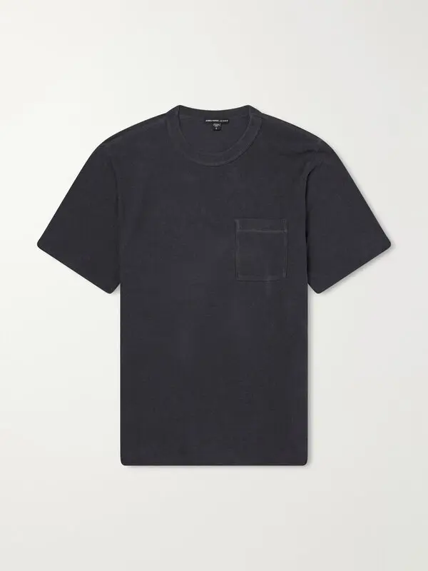JAMES PERSE Slub Cotton-jersey T-shirt - Black