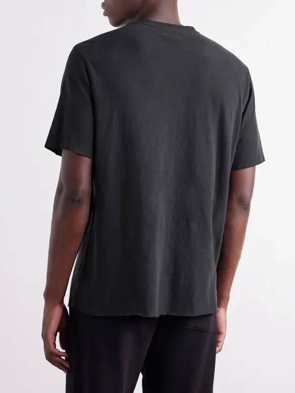 JAMES PERSE Slub Cotton-jersey T-shirt - Black