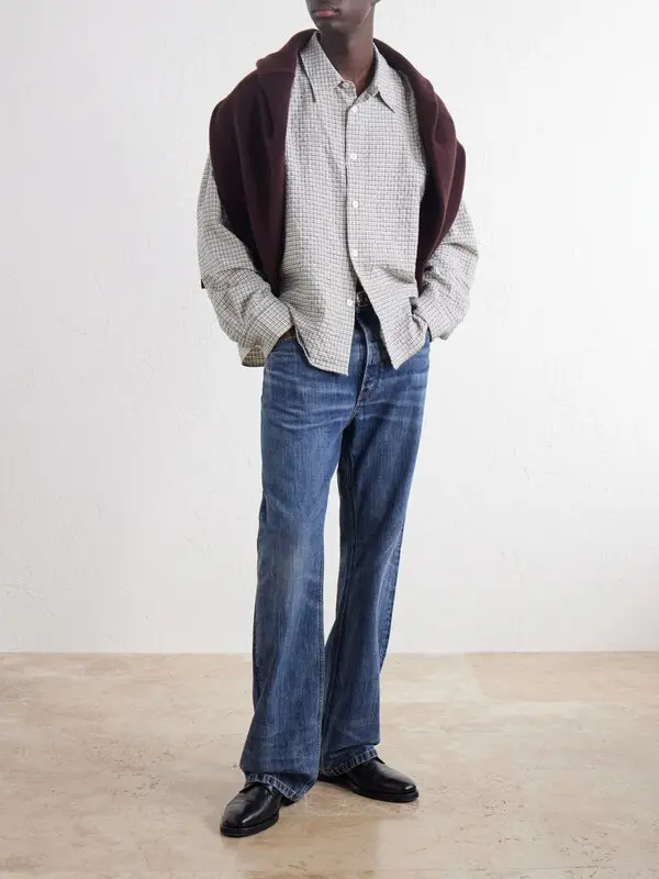 Studio Nicholson Checked Cotton-blend Shirt