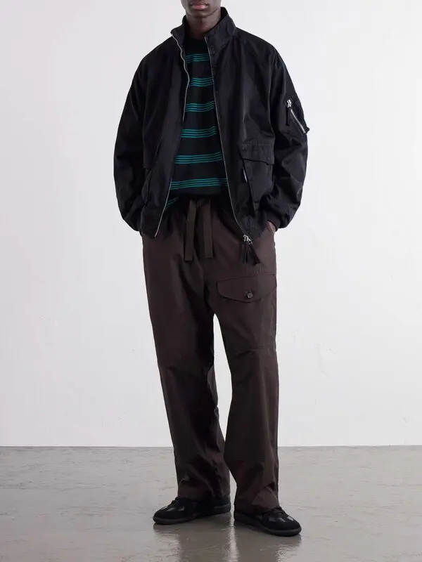 Comme Des Garçons Wide-leg Cotton Trousers