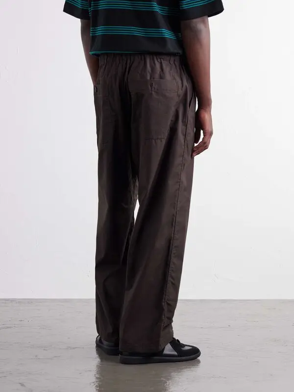 Comme Des Garçons Wide-leg Cotton Trousers