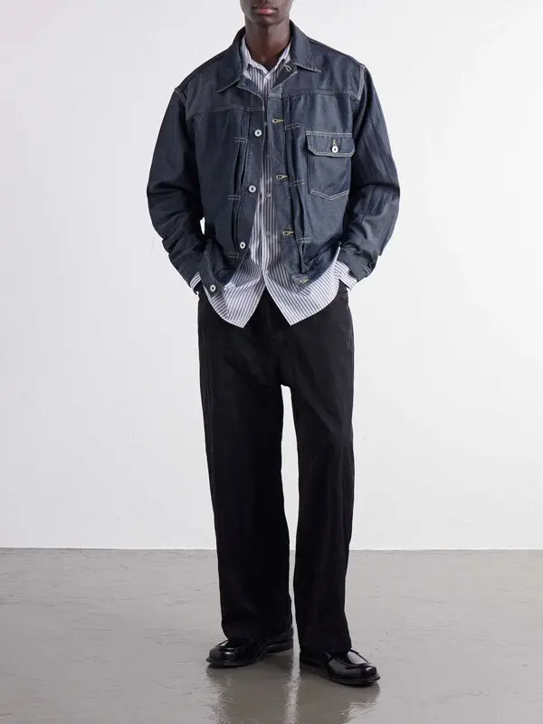 Comme Des Garçons Wide-leg Twill Trousers