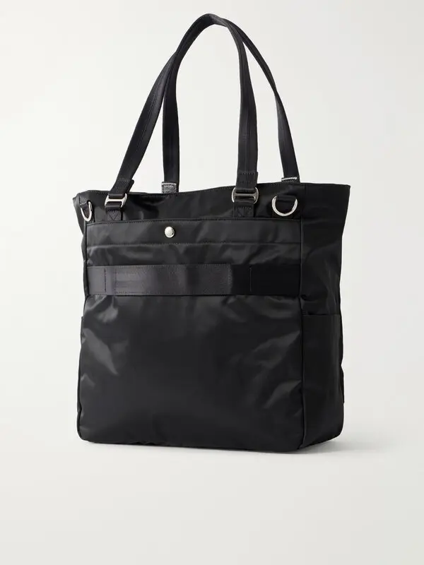 MASTER-PIECE CO Progress 2way Leather-trimmed Twill Tote Bag
