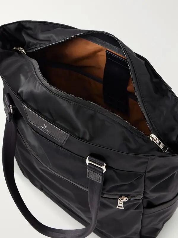 MASTER-PIECE CO Progress 2way Leather-trimmed Twill Tote Bag