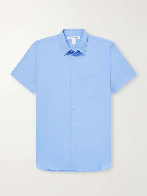 Comme Des Garçons Cotton-poplin Shirt - Blue