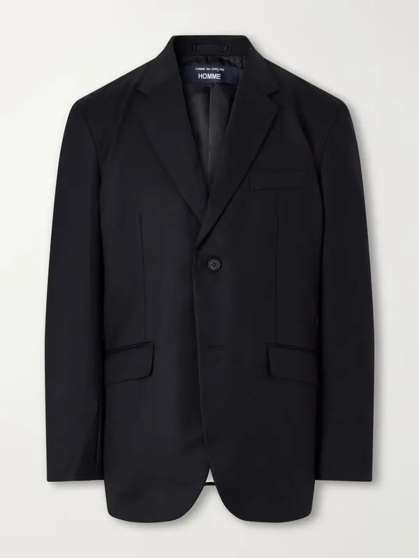 Comme Des Garçons Wool-twill Blazer