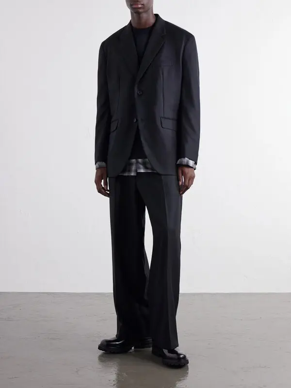 Comme Des Garçons Wool-twill Blazer