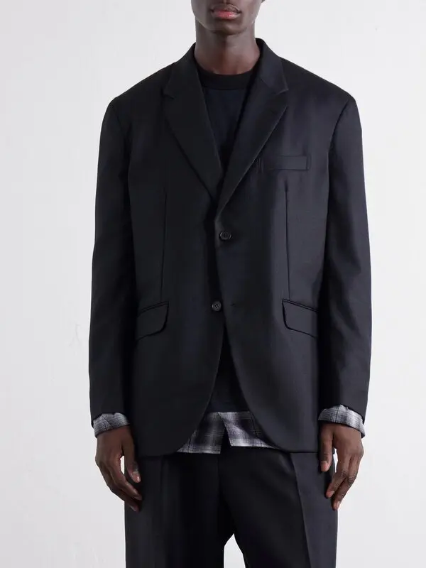 Comme Des Garçons Wool-twill Blazer