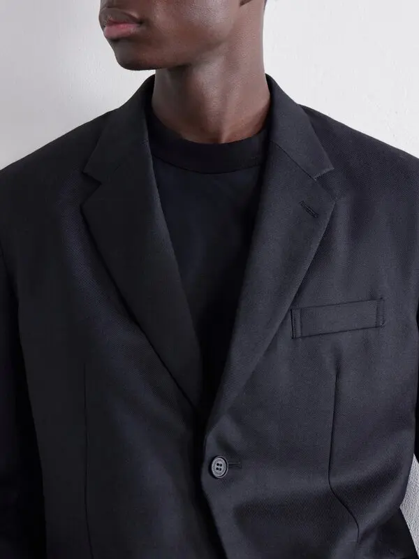 Comme Des Garçons Wool-twill Blazer