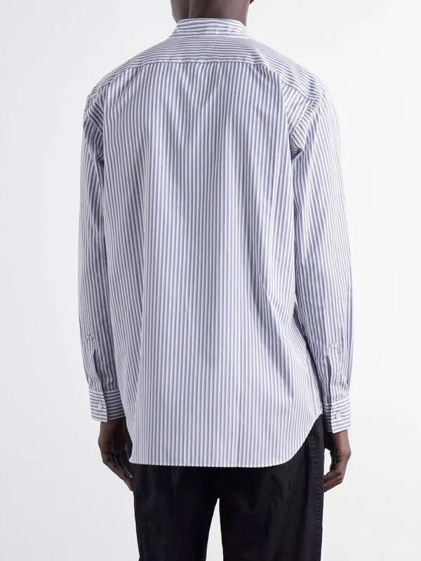 Comme Des Garçons Striped Cotton-poplin Shirt