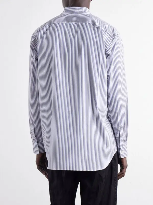 Comme Des Garçons Striped Cotton-poplin Shirt
