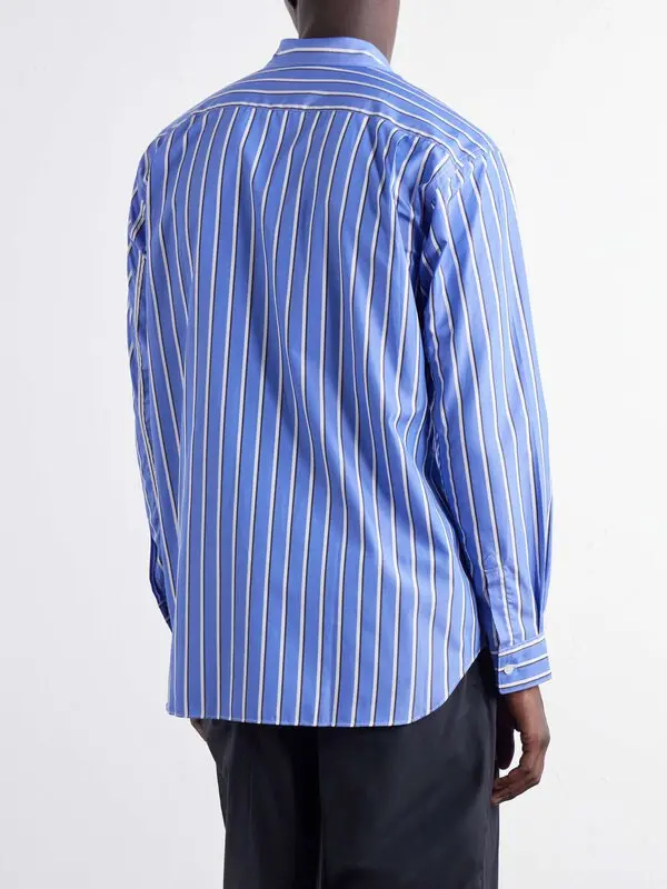 Comme Des Garçons Striped Cotton-poplin Shirt