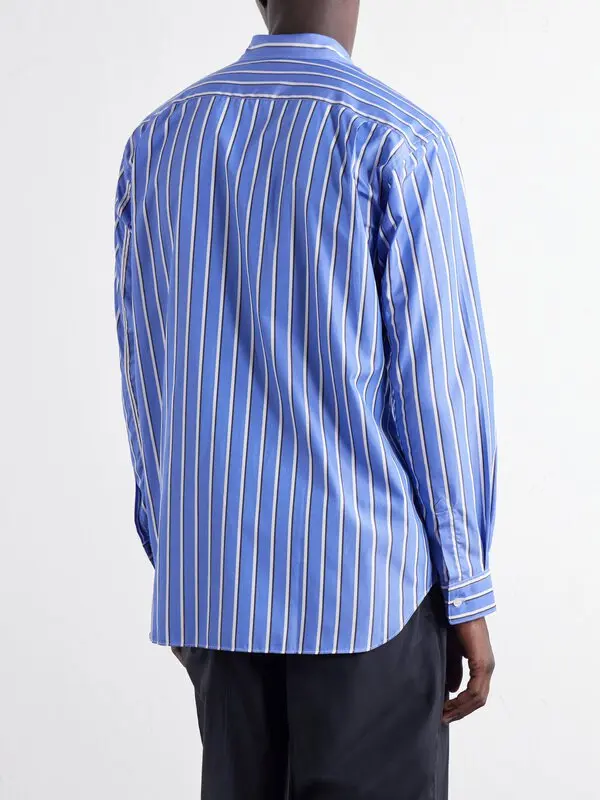 Comme Des Garçons Striped Cotton-poplin Shirt
