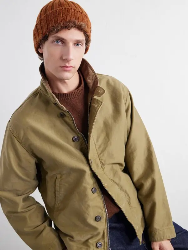 GOD'S TRUE CASHMERE Carnelian-embellished Ribbed Cashmere Beanie