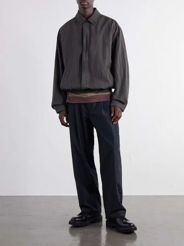 Comme Des Garçons Striped Herringbone Woven Jacket