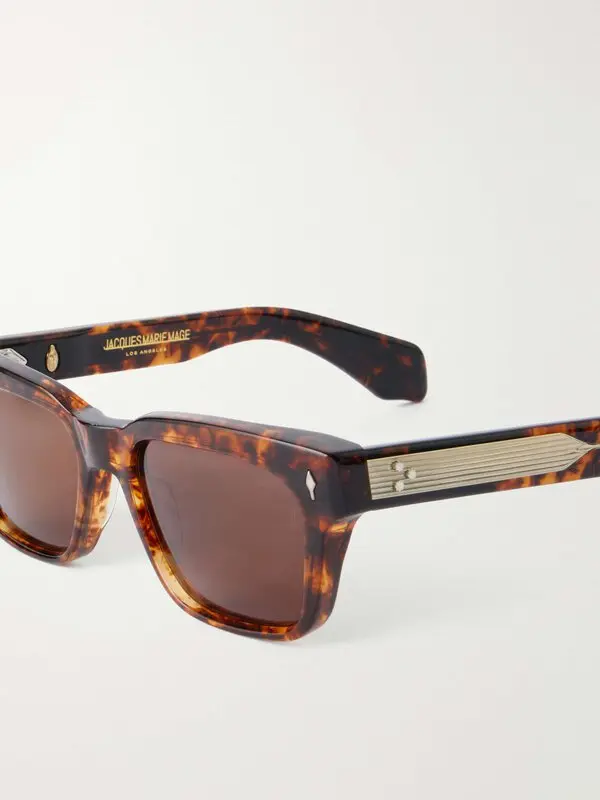 JACQUES MARIE MAGE Molino Rectangular-frame Acetate Sunglasses