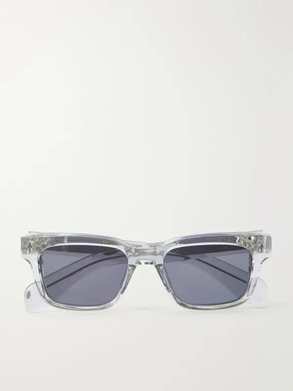 JACQUES MARIE MAGE Molino Square-frame Acetate Sunglasses - Silver