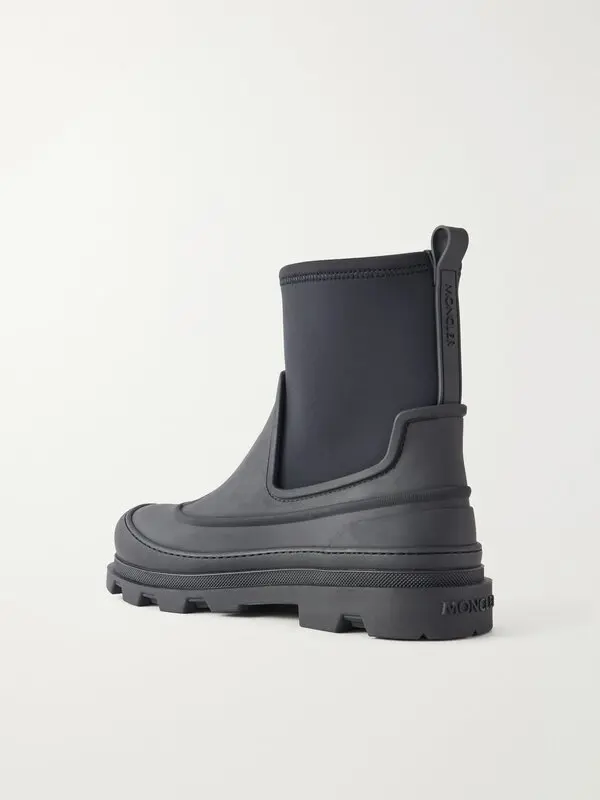 Moncler Vera Pulse Scuba And Rubber Hiking Boots - Black