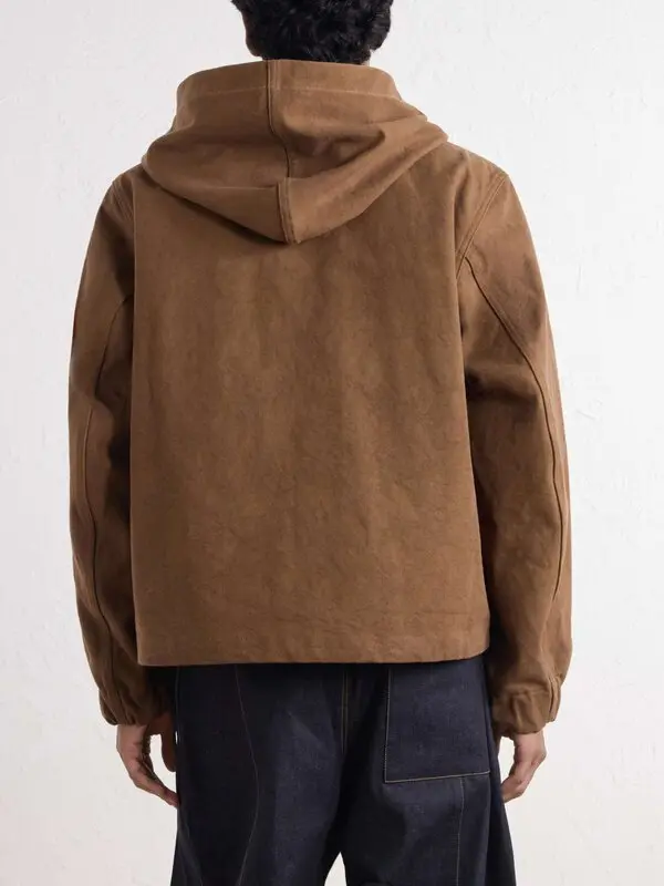 SAGE NATION Duck Cotton-canvas Hooded Blouson Jacket