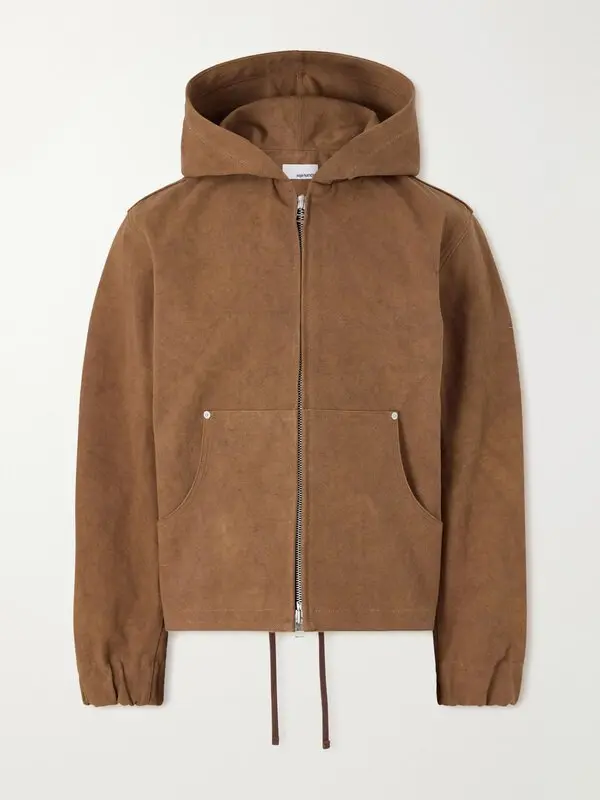 SAGE NATION Duck Cotton-canvas Hooded Blouson Jacket