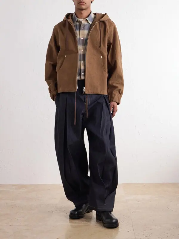 SAGE NATION Duck Cotton-canvas Hooded Blouson Jacket