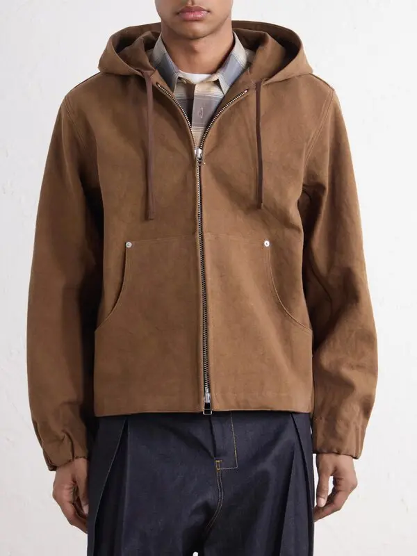 SAGE NATION Duck Cotton-canvas Hooded Blouson Jacket