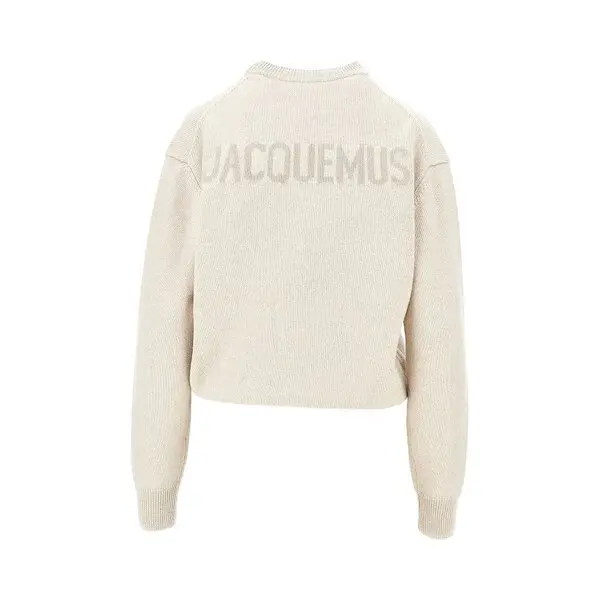 Jacquemus Logo Intarsia Merino Wool Sweater