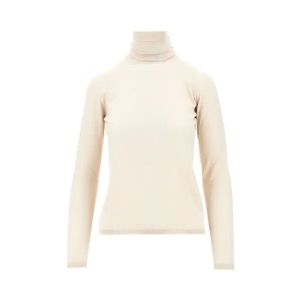 Max Mara Virgin Wool Knitting Turtleneck