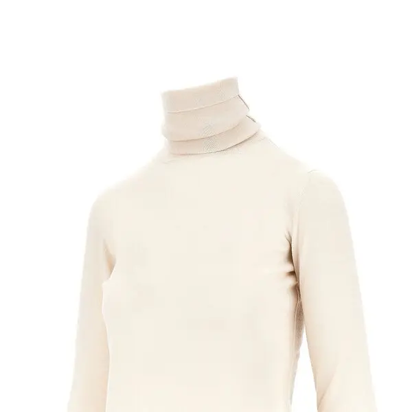 Max Mara Virgin Wool Knitting Turtleneck