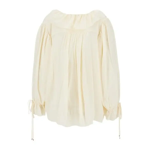 Chloé Ruffled Crêpe De Chine Blouse