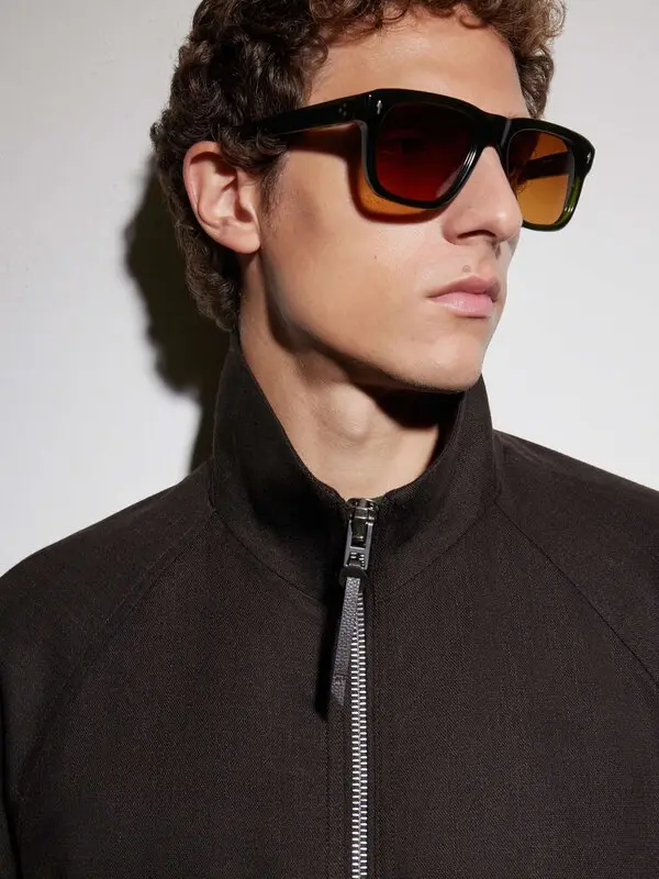 JACQUES MARIE MAGE Yves Rectangle-style Acetate Sunglasses