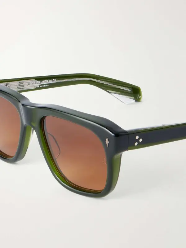 JACQUES MARIE MAGE Yves Rectangle-style Acetate Sunglasses