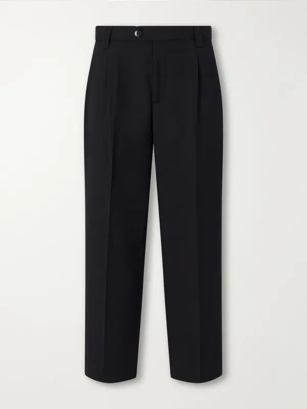 MFPEN Service Straight-leg Cotton-blend Hopsack Trousers - Black
