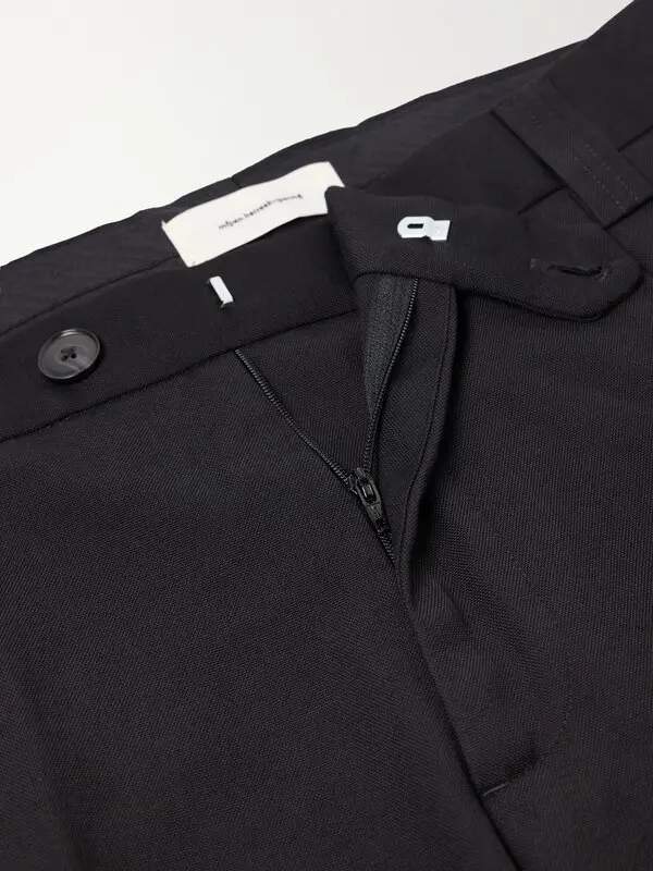 MFPEN Service Straight-leg Cotton-blend Hopsack Trousers - Black