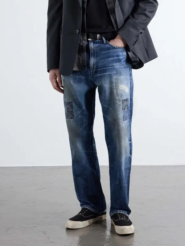 Visvim Logan Distressed Canvas Sneakers
