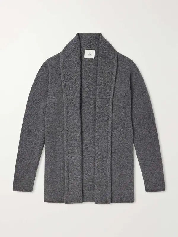 THE ELDER STATESMAN Shawl-collar Cashmere Cardigan