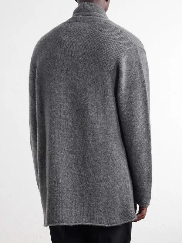 THE ELDER STATESMAN Shawl-collar Cashmere Cardigan