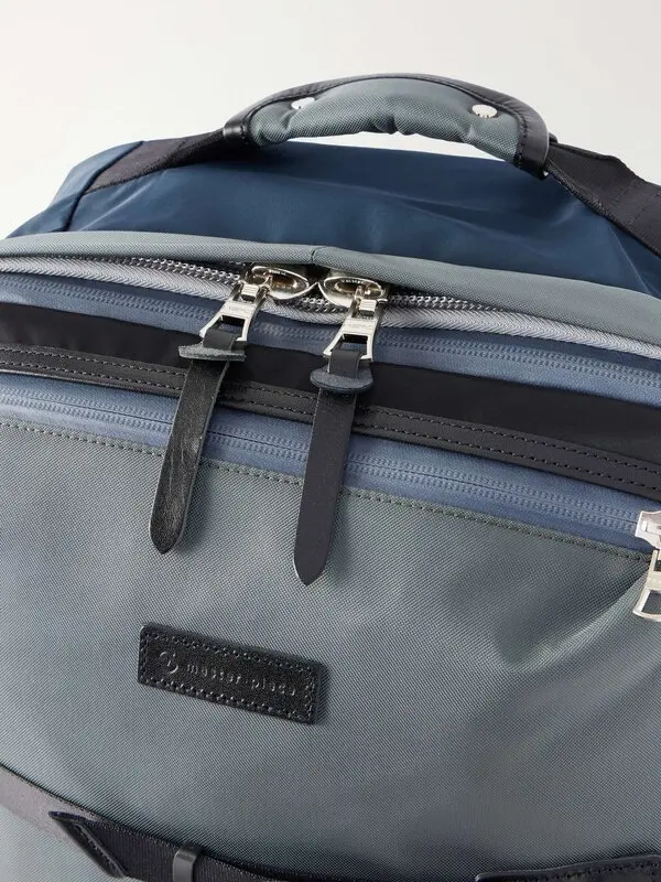 MASTER-PIECE CO Potential 3way Convertible Leather And Canvas-trimmed Cordura® Mastertex Backpack