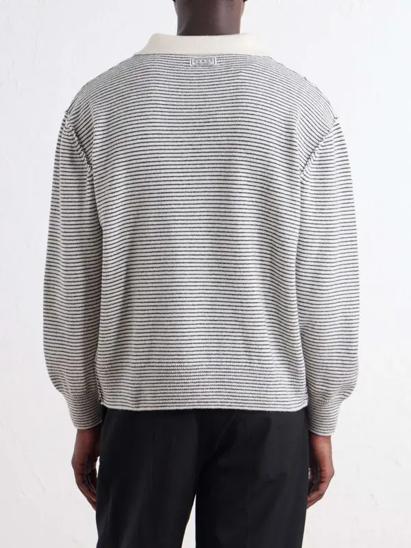 MFPEN Charming Striped Wool Polo Sweater