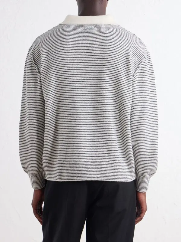 MFPEN Charming Striped Wool Polo Sweater