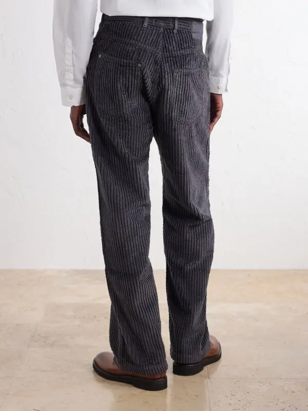 MFPEN Generation Straight-leg Cotton-corduroy Trousers - Gray