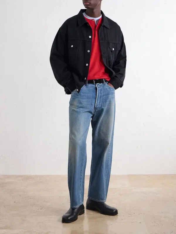 A.PRESSE Tapered Distressed Jeans