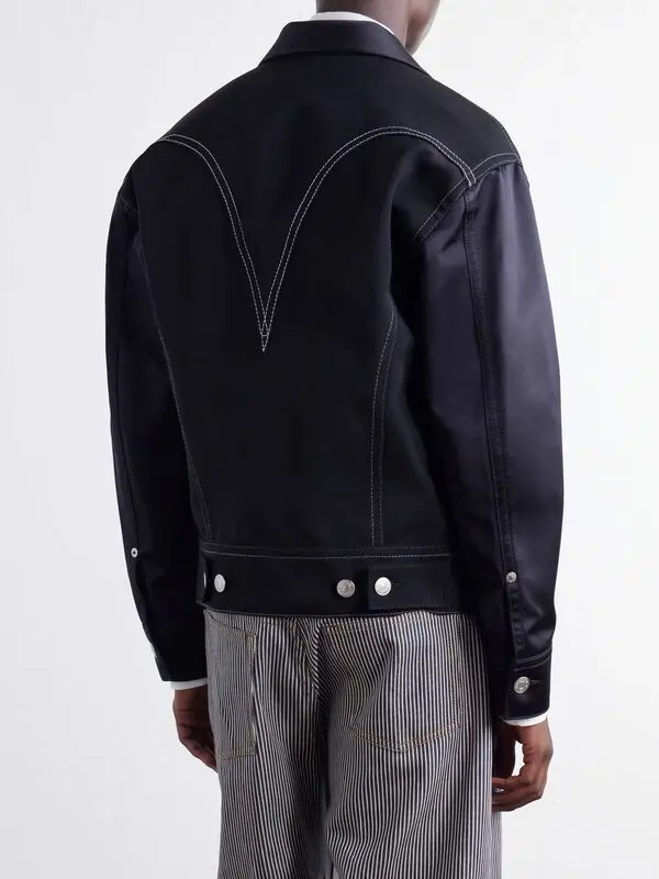 Junya Watanabe Levi's Satin-trimmed Wool-twill Jacket