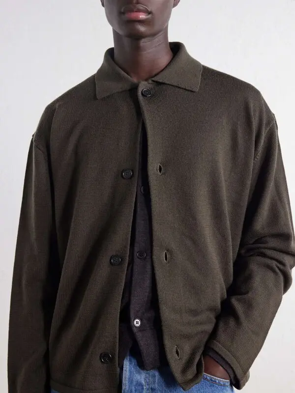 MARGARET HOWELL Merino Wool Cardigan