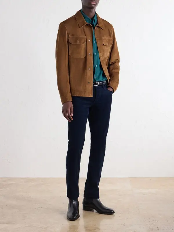 TOM FORD Slim-fit Cotton-blend Corduroy Trousers
