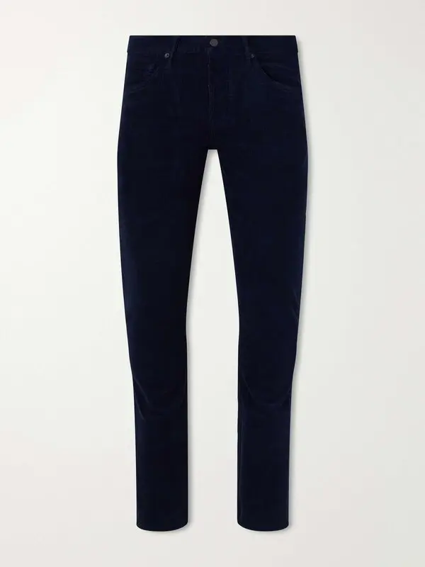 TOM FORD Slim-fit Cotton-blend Corduroy Trousers