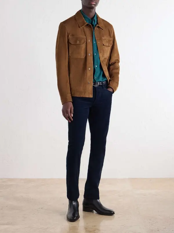 TOM FORD Slim-fit Cotton-blend Corduroy Trousers